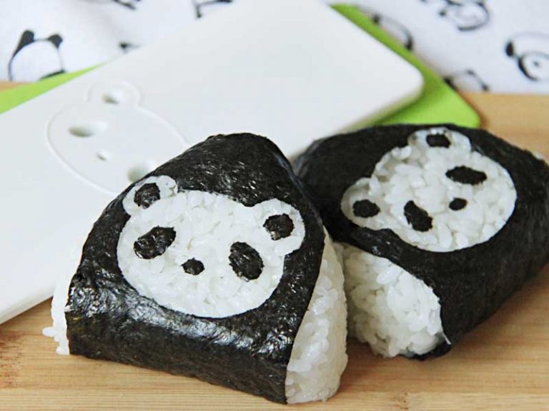 Bento Tutorial: Niedliche Panda Onigiri mit einem Nori Cutter