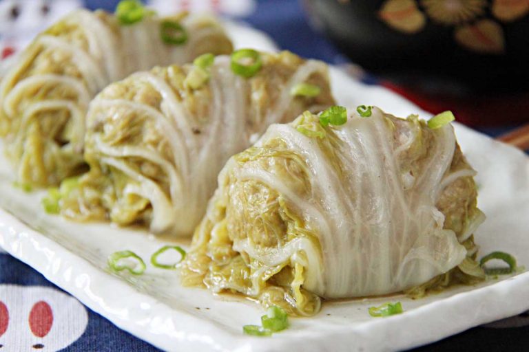 Japanische Kohlroulade (roll kyabetsu) - Rezept aus der jap. Küche