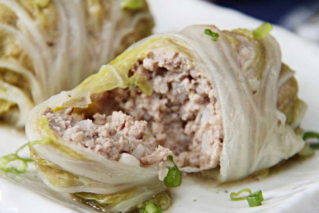 Japanische Kohlroulade (roll kyabetsu) - Rezept aus der jap. Küche